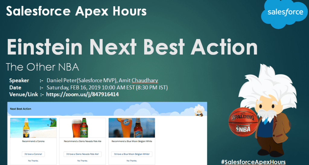 Einstein Next Best Action (NBA) - Apex Hours