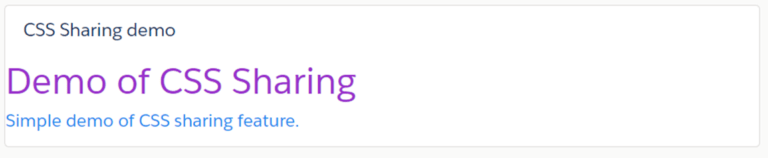 Share CSS styles among Lightning Web Components - Apex Hours