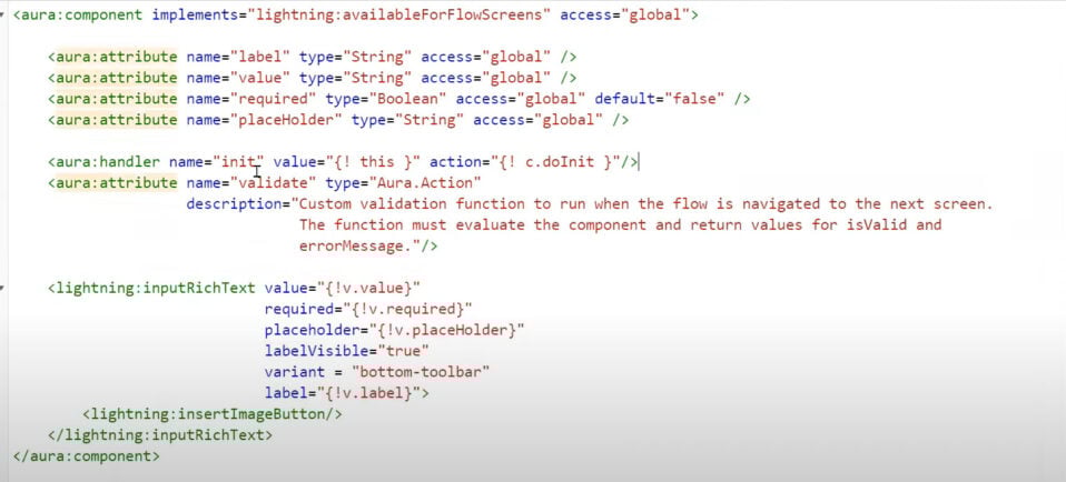 Use Lightning Component inside a Flow - Apex Hours
