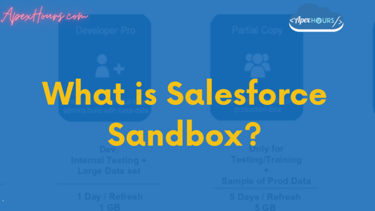 Sandbox in Salesforce? Different Types of Sandbox - Apex Hours