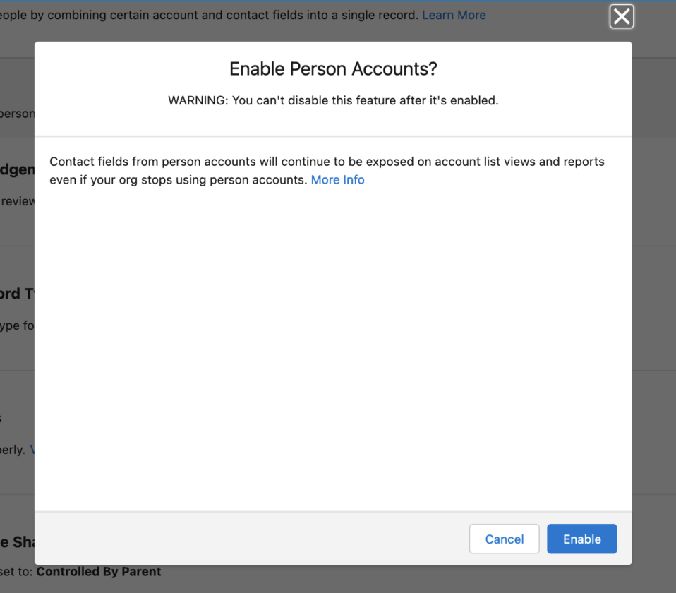 Enable Person Accounts in Salesforce - Apex Hours