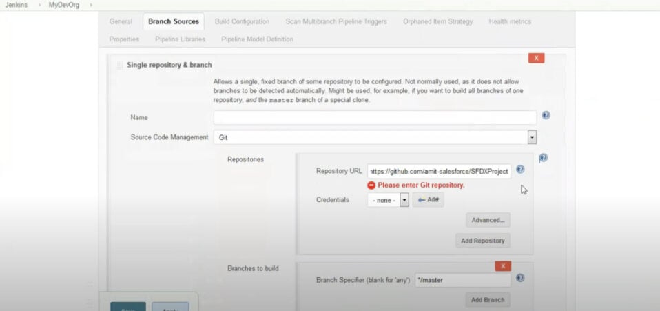 Salesforce deployment using Jenkins - Apex Hours
