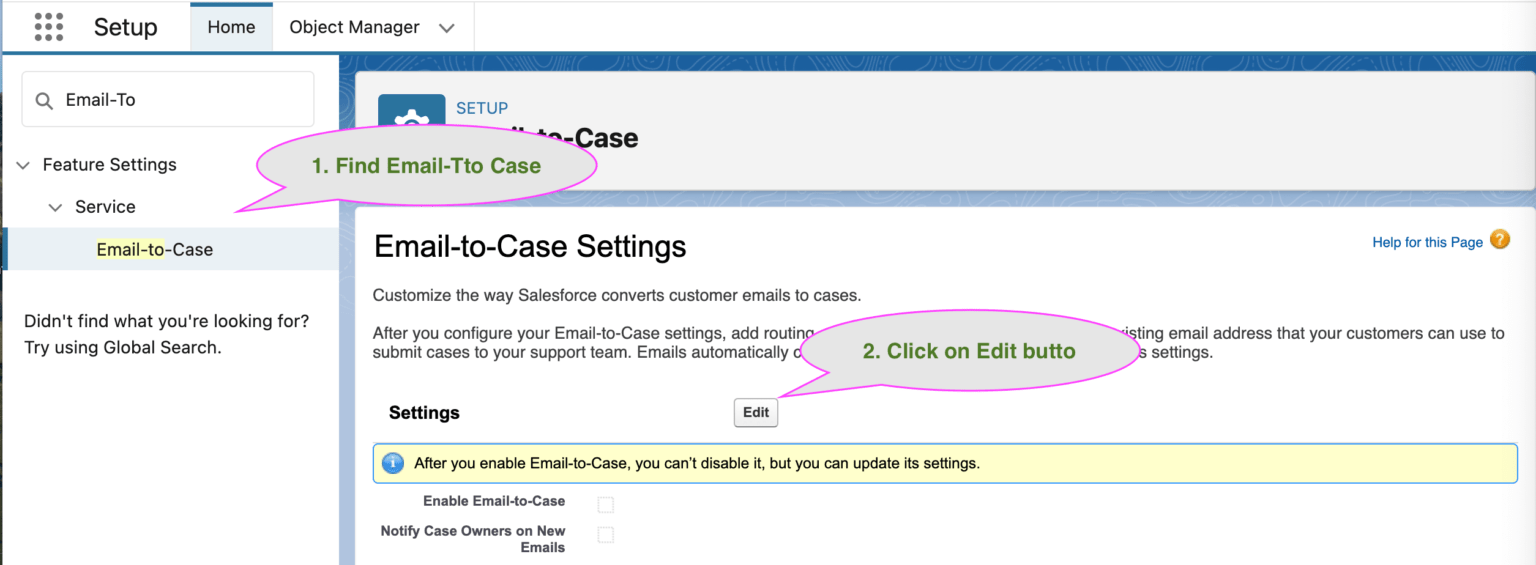 Setup Email-to-Case in Salesforce - Apex Hours