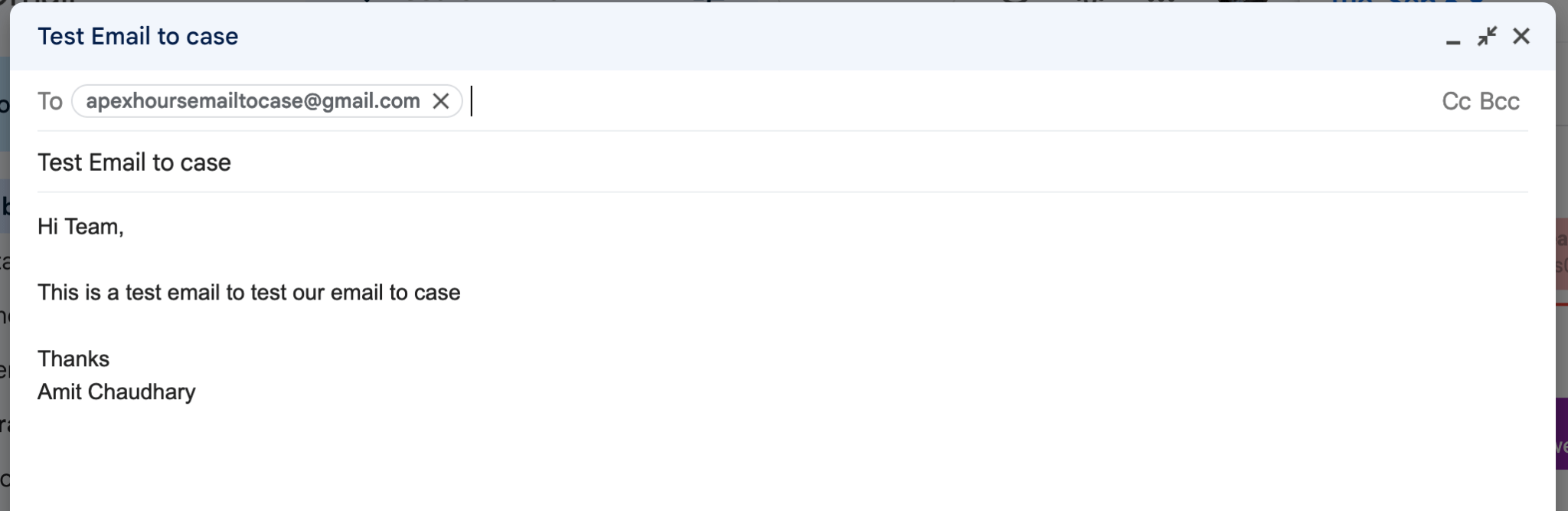 Setup Email-to-Case in Salesforce - Apex Hours