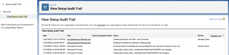 Monitoring & Auditing Tools in Salesforce - Apex Hours