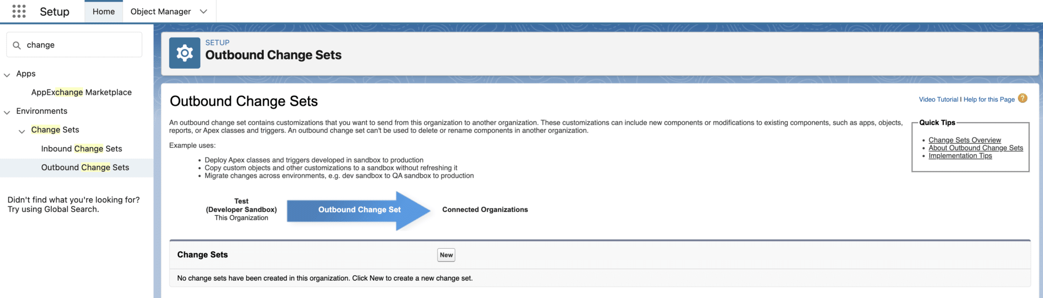 Deployment using change sets in Salesforce - Apex Hours