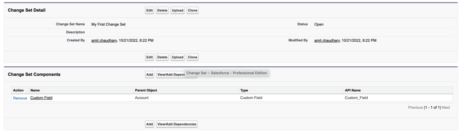 Deployment using change sets in Salesforce - Apex Hours