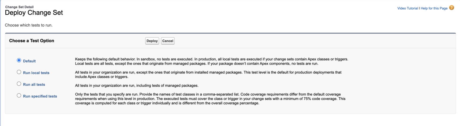 Deployment using change sets in Salesforce - Apex Hours
