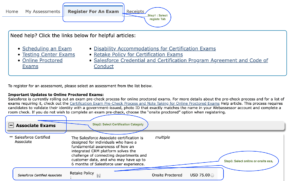 Webassessor Salesforce: Guide to Book your Salesforce Certification ...