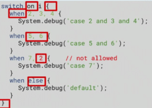 Switch Statement in Salesforce - Apex Hours