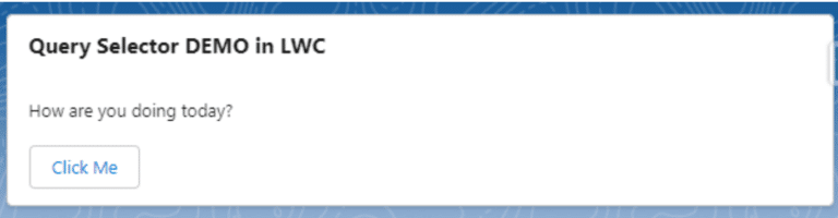 Composition, Shadow DOM and Query Selectors in Lightning Web Components ... Composition, Shadow DOM and Query Selectors in Lightning Web Components ...