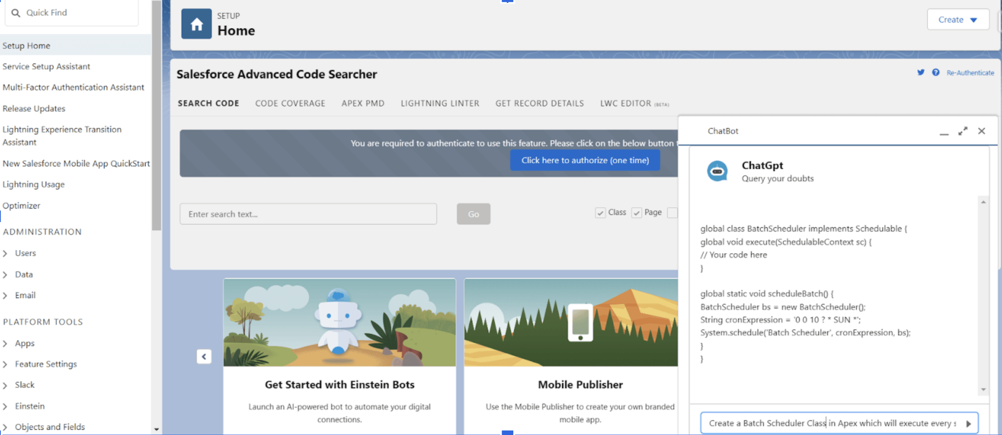 Chat GPT Integration in Salesforce - Apex Hours