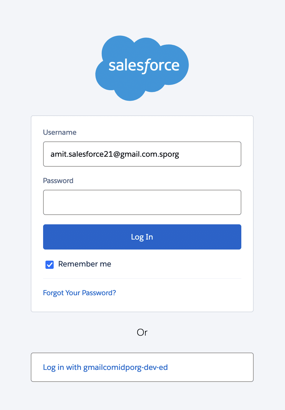 Single Sign on Between Two Salesforce Org - Apex Hours