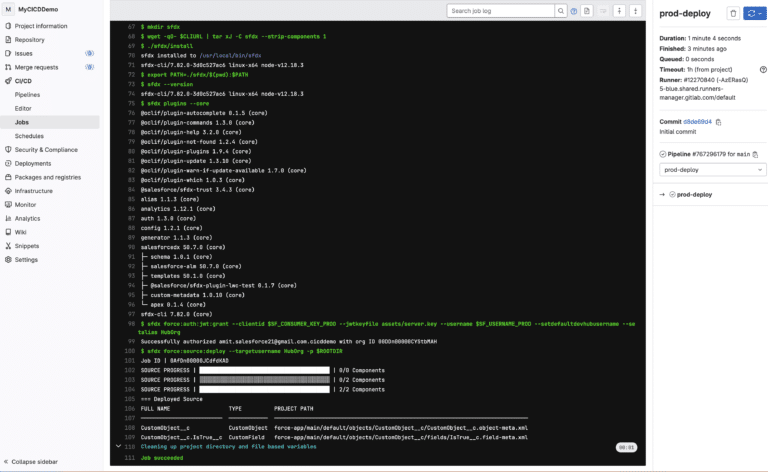 Build CI/CD pipeline using Gitlab for Salesforce - Apex Hours