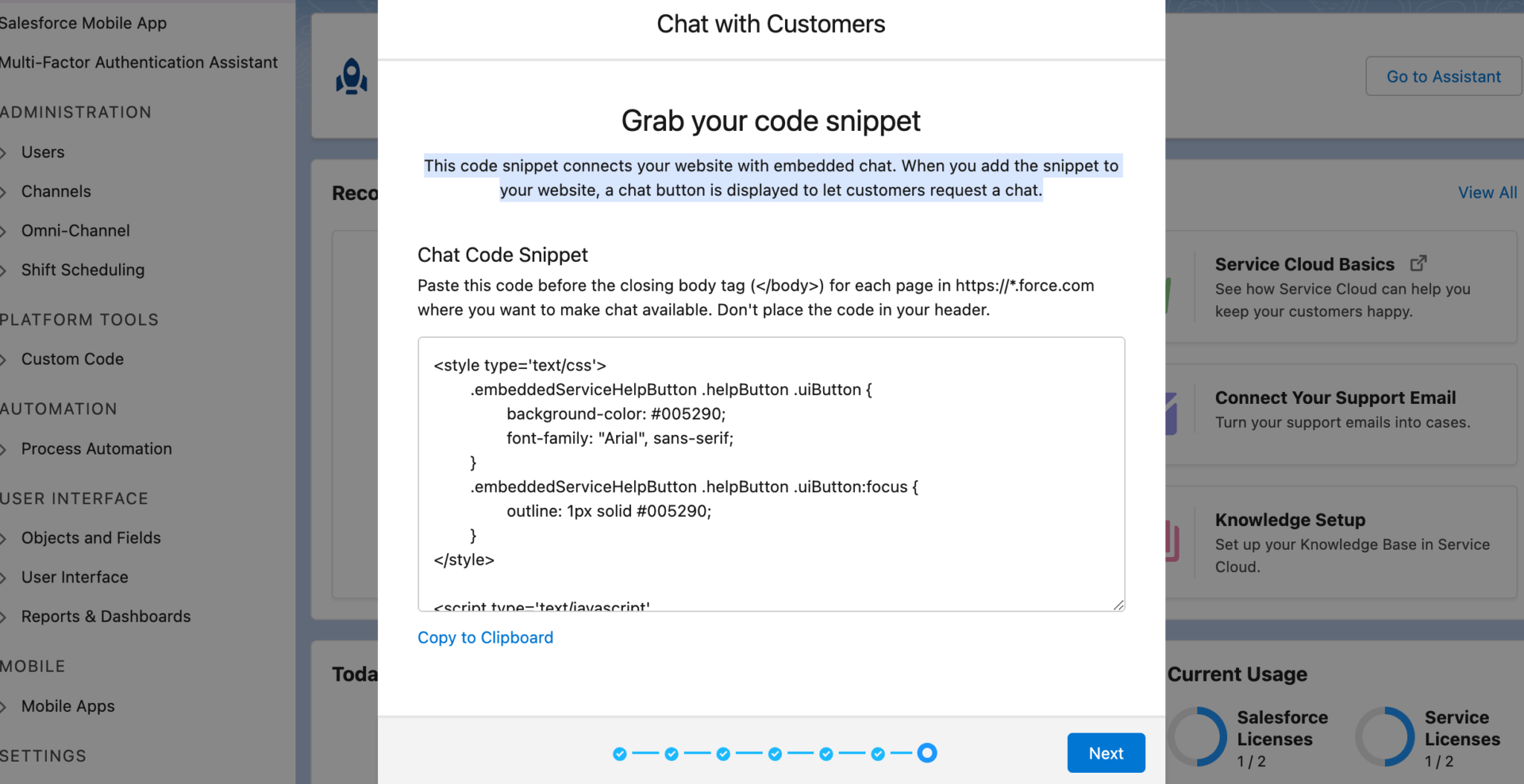 Salesforce Live Web Chat - Apex Hours