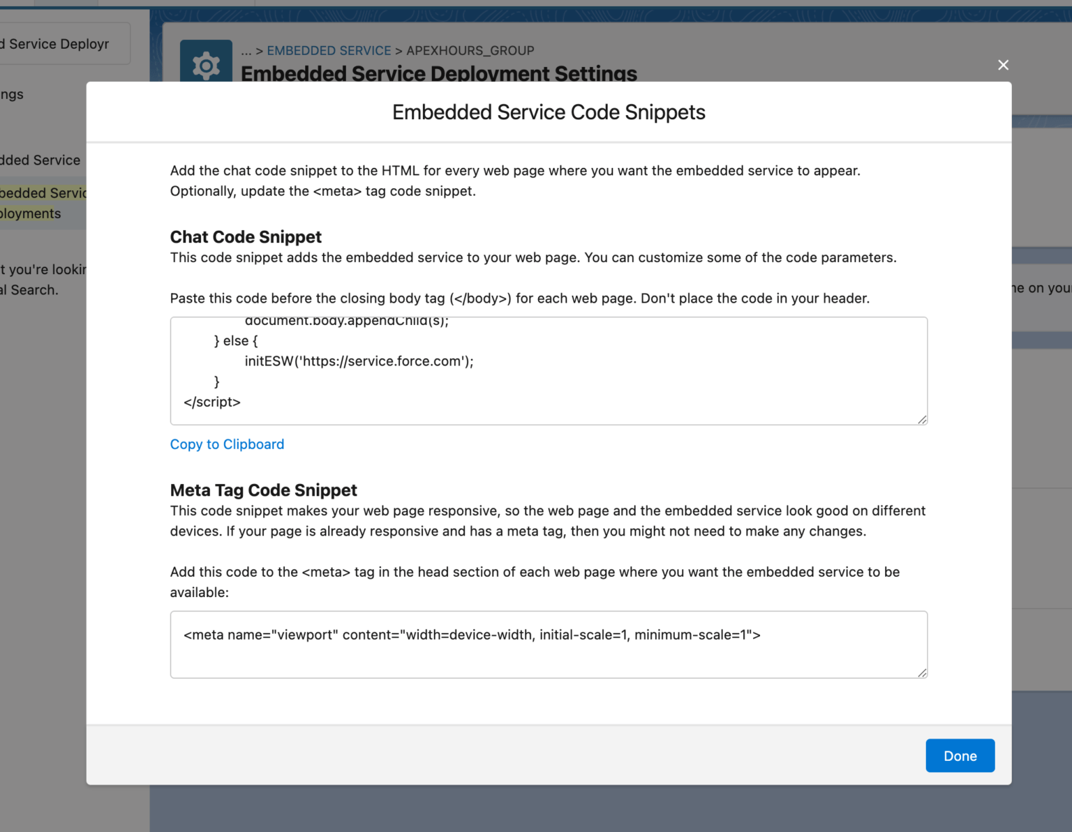 Salesforce Live Web Chat - Apex Hours