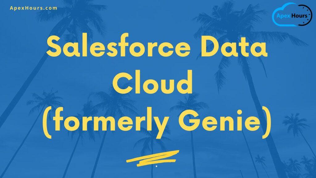 Salesforce Data Cloud ( formerly Genie ) - Apex Hours