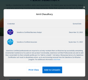 How to verify your Salesforce Certification - Apex Hours