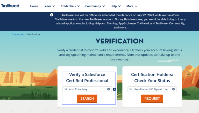 How to verify your Salesforce Certification - Apex Hours