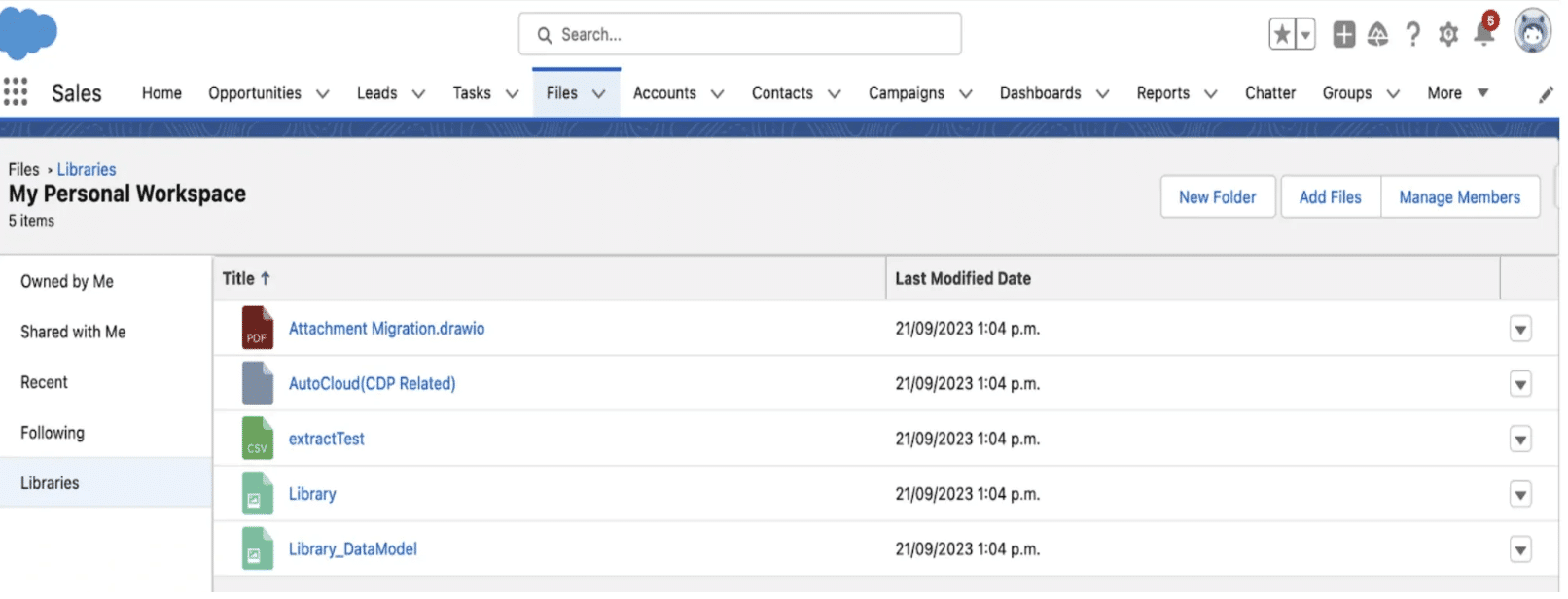 Salesforce Library Migration Process Apex Hours