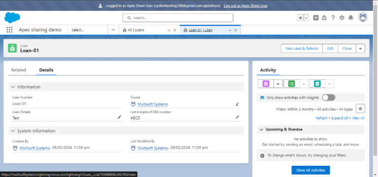 Apex Sharing in Salesforce - Apex Hours