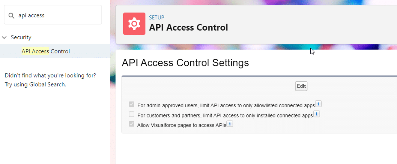 Strengthen Salesforce Org Security: Enabling API access controls - Apex Hours