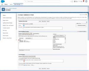 Validation Rules in Salesforce [With Examples] - Apex Hours