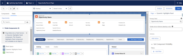 Dynamic Highlights Panel - Winter 25 release - Apex Hours
