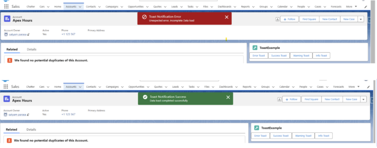 Toast Notifications in Lightning Web Components (LWC) - Apex Hours