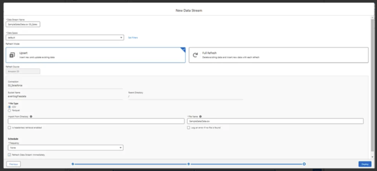 Ingesting Amazon S3 Data To Salesforce Data Cloud Apex Hours