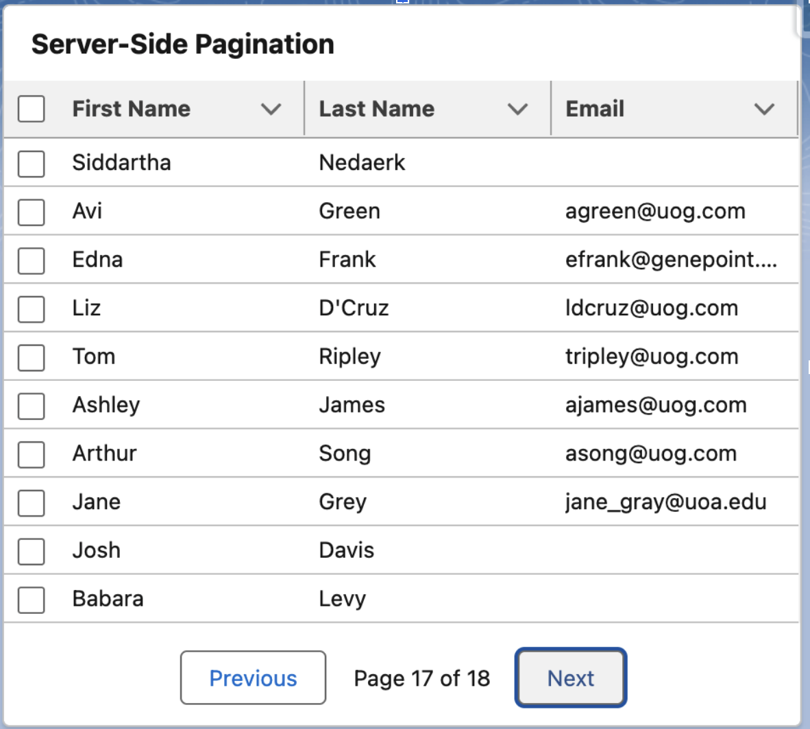 Pagination in Lightning Web Components (LWC) - Apex Hours