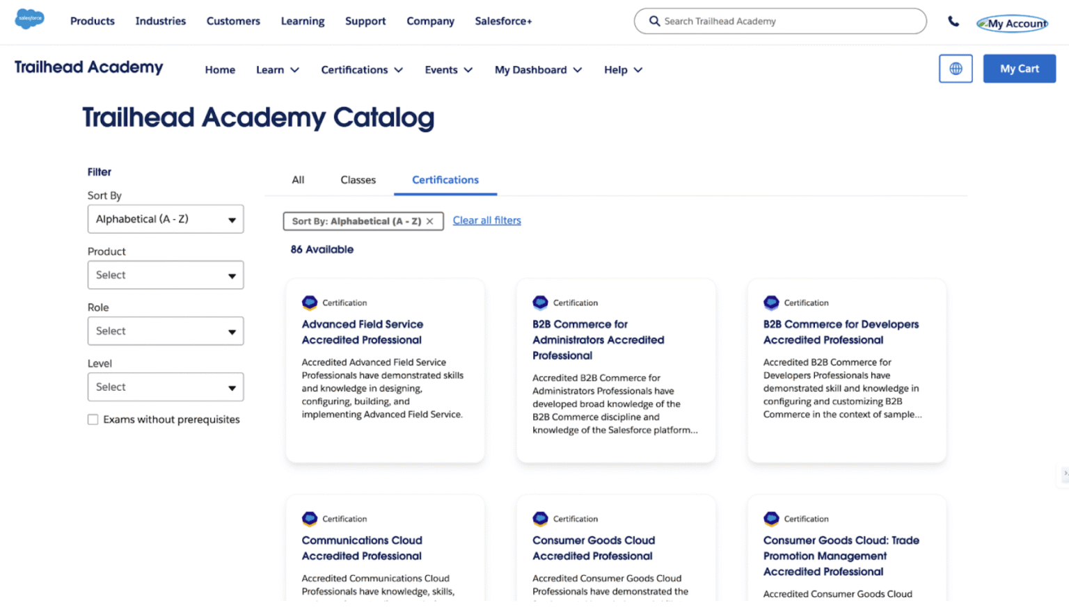 How to Register for a Salesforce Certification Exam on Trailhead ...