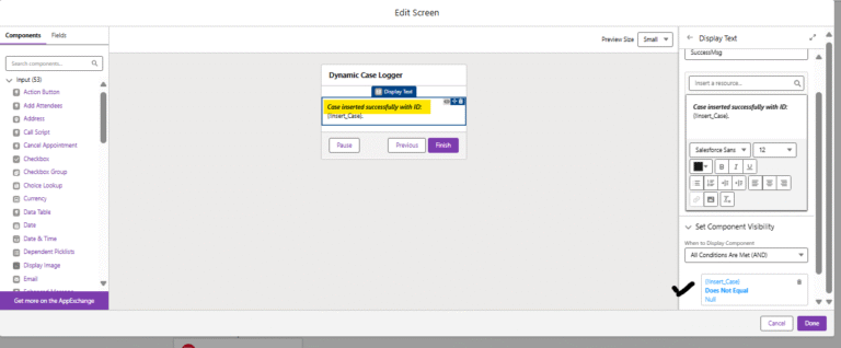 Creating Dynamic Screen Flows Using Conditional Visibility - Apex Hours